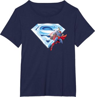 DC Comics Superman & Crystal Logo T Shirt T-Shirt