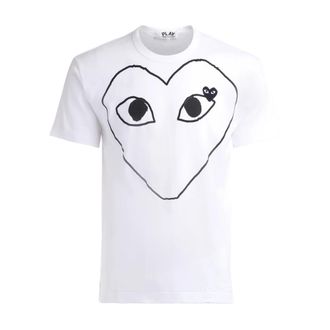 Comme Des Gar&ccedil;ons Play T-Shirt - - Tops - Herren - Wei&szlig; - XL