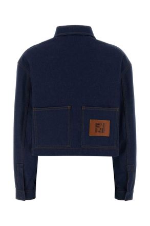 Fendi Cotton Denim Jacket - Navy