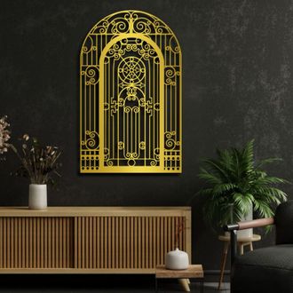 Generic Moderner minimalistischer Metall-Wandbogen, Fensterbogen-Wanddeko, Bogenform, Bogen-Wanddeko f&uuml;r Wohnzimmer, Schlafzimmer, Eingangsbereich, Garten (Go