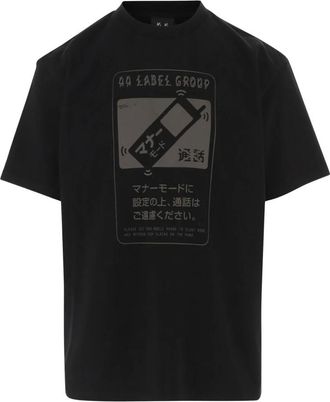 44 Label Group Homme, Tops, Noir, Taille: M T-Shirt Imprim&eacute; en Coton