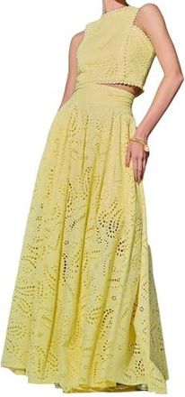 Generic Ensemble de 2 pièces pour femme avec débardeur sans manches et jupe trapèze à taille élastique, ensemble de vêtements de détente, robe longue élégante