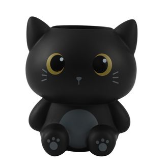i-Total 3D-Stifthalter - Schreibtisch-Organizer im Kawaii-Stil f&uuml;r Stifte und Zubeh&ouml;r, Geschenkidee (BLACK CAT)