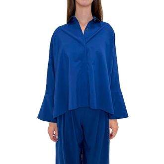 Odeeh Femme, Blouses et Chemises, Bleu, Taille: 40 FR Blouse
