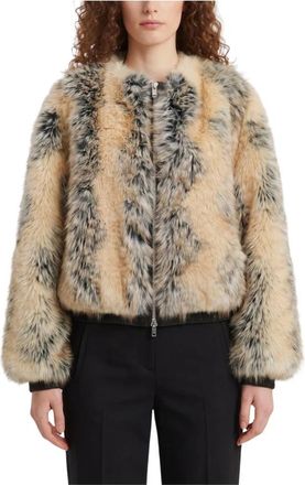 Frankie Shop Gina Kunstpelz-Bomberjacke - - Jackets - Damen - Beige - S