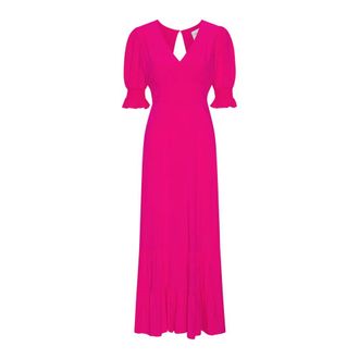 Americandreams Americandreams, Femme, Robes, Rose, Taille: 44 FR Koko Dress Long Open Back