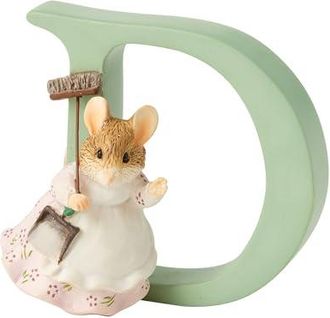 Enesco Beatrix Potter D Hunca Munca Sweeping Figurine, Bunt