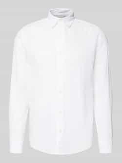 Only & Sons Slim Fit Freizeithemd aus Baumwoll-Leinen-Mix Modell CAIDENLS SOLID