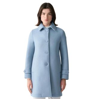 Colmar Classic Wool Coat - - Coats - Damen - Blau - M