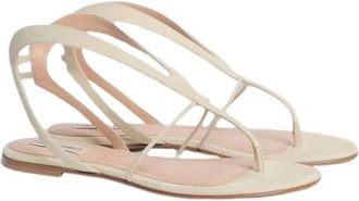 Alberta Ferretti Femme, Chaussures, Beige, Taille: 40 EU Sandales en cuir