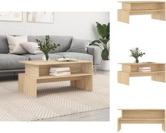 vidaXL Couchtisch Sonoma-Eiche 90x55x42,5 cm Holzwerkstoff - Couchtisch - Wohnzimmerstil - Holzwerkstoff - Sonoma-Eiche - Sideboard