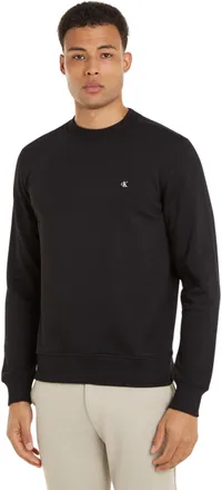 Calvin Klein Jeans Herren Sweatshirt Ck Embro Badge Crew Neck ohne Kapuze, Schwarz (Ck Black), XXXL