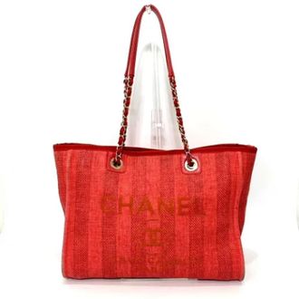 Chanel Pre-owned Canvas chanel-taschen - - Pre-owned - Damen - Rot - ONE SIZE