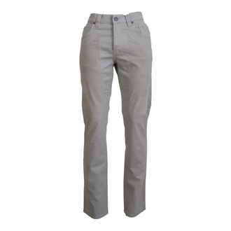 Jeckerson Graue Hose mit Logo-Details - - Trousers - Herren - Grau - W36