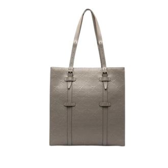 Gucci Pre-owned Gepr&auml;gte Ledertasche - - Pre-owned - Damen - Grau - ONE SIZE