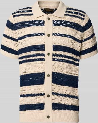 Premium by Jack & Jones Modern Fit Freizeithemd in Strick-Optik mit Knopfleiste