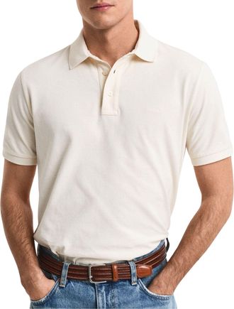 GANT Herren Sunfaded SS Polo Polohemd, Ivory White, 4XL