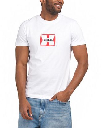 Diesel Rundhalsshirt Slim Fit Logo Shirt - T-DIEGOR-K47