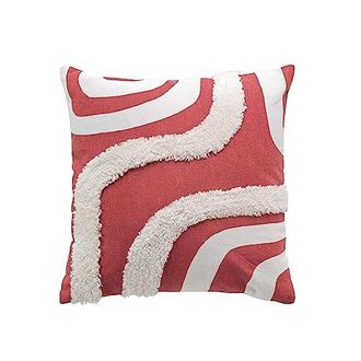 Douceur d'Intérieur Mirade Kissenbezug (40 x 40 cm), Terrakotta, getuftete Bedruckte Baumwolle
