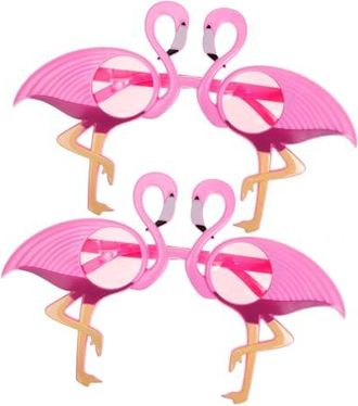 FOMIYES 2 Paires de Fête Flamant Hawaïennes de Soleil Légères et Portables Accessoires Cosplay Amusants pour Anniversaire et Soirée Plage
