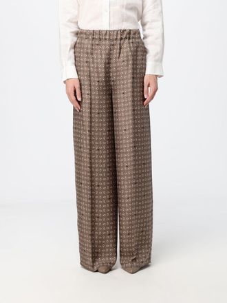 Max Mara Pantalon palazzo Vischio en soie avec imprim&eacute; Paisley