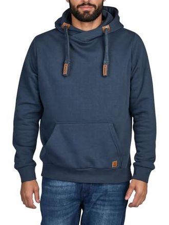 Riverso RIVniklas Pull &agrave; Capuche pour Homme avec Capuche et Poche Kangourou, col crois&eacute; r&eacute;gulier, uni, Coton, Gris, Marron, Vert, Rouge, Bleu, Noir, S, M, L, 