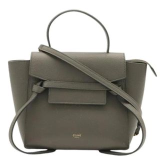 Celine Pre-owned Belt Bag Nano Leder Handtasche - - Pre-owned - Damen - Grau - ONE SIZE