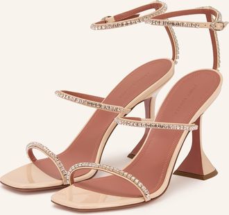 Amina Muaddi Amina Muaddi Sandaletten Gilda Mit Schmucksteinen gold