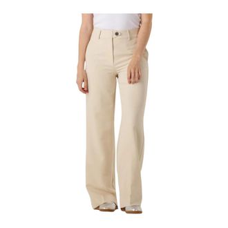 Co'Couture Weite Beige Pantalon - - Trousers - Damen - Beige - XL