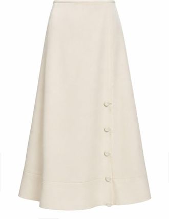 Jil Sander Satin Skirt - Beige