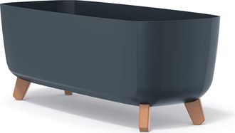 Prosperplast Gracia Case Rechteckiger Blumentopf - 24 x 58 x 23,5 cm -für Innen und Außen - Pflanztopf - Wetterfester Garten-Pflanztopf mit Abnehmbarer Einlage - K