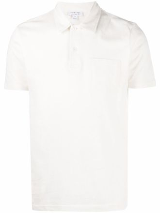 Sunspel polo Riviera à poche poitrine - Jaune