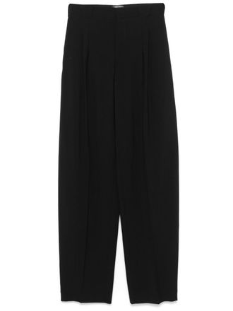 MUGLER pantalon pliss&eacute; &agrave; coupe ample - Noir