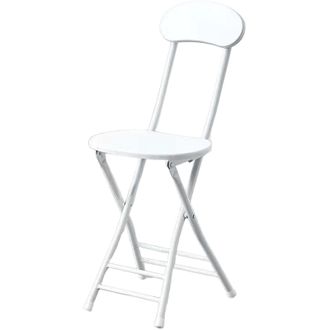 Generic Klappstuhl Camping Verst&auml;rkter Metallrahmen Holzsitz Klappstuhl bis 130 kg klapphocker faltbar regiestuhl f&uuml;r K&uuml;che, Balkon und B&uuml;ro Grau(White)