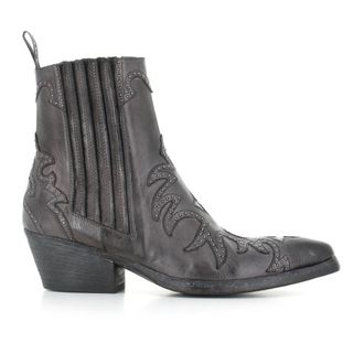 Sartore Sartore, Femme, Chaussures, Gris, Taille: 37 EU Bottes Vintage en Cuir Anthracite
