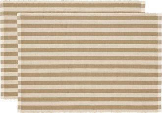 Södahl Statement Stripe Tischset 33 x 48 cm 2 Stck. Beige