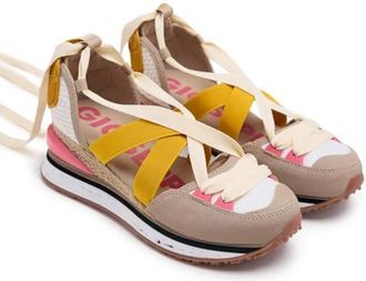 Gioseppo Sneakers beiges avec talon compensé pour femme, beige, 36 EU