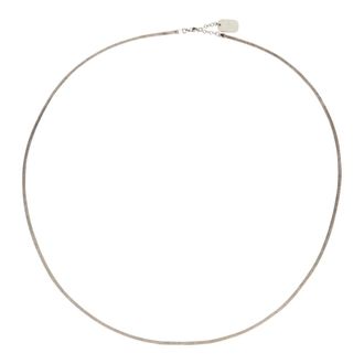Saint Laurent Lange Halskette in Metall - - Accessories - Damen - Grau - ONE SIZE