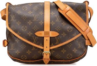Louis Vuitton Hobo Bags - Monogram Saumur 25 - Gr. unisize - in Braun - für Damen