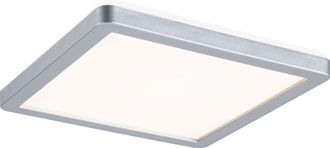 Paulmann 70993 LED Panel Atria Shine 190x190mm eckig incl. 1x11,2 W Warmweiß Chrom matt Lichtpanel Kunststoff Deckenpanel 3000 K