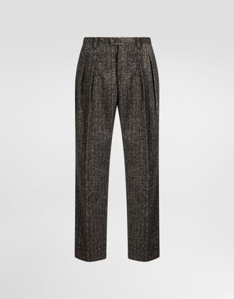Dolce & Gabbana Hose Aus Wollmischung Mit Streifenmuster - Mann Hosen Und Shorts n/d 48