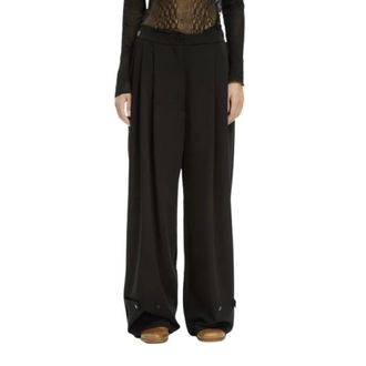 Malloni Damen, Hosen, Schwarzk, XSGr&ouml;&szlig;e