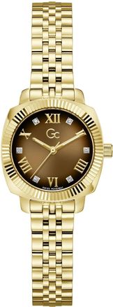 Gc Uhr - Quarz-Analoguhr Gc Flair Coussin Mini - Gr. unisize - in Gold - f&uuml;r Damen