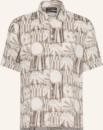 Marc O'Polo Marc Opolo Kurzarm-Hemd Regular Fit Aus Leinen braun