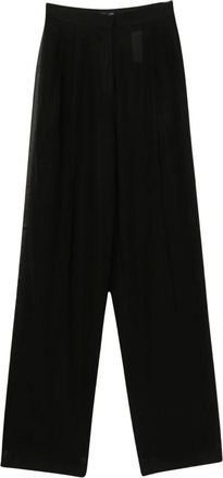 Tom Ford Pantalon de smoking en laine l&eacute;g&egrave;re - Femme - Pantalons - Noir - Taille: 36 FR