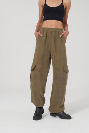 Lovjoi Damen vegan Hose Hedie Gr&uuml;n