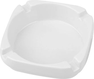 Cabilock 2stücke Quadratischer Weißer Aschenbecher Aus Imitationsporzellan Für Zuhause Ktv Und Gastronomie Für Innen Und Außenbereich Leicht Zu Reinigen Stabil