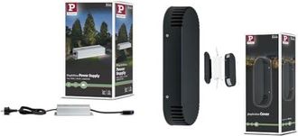 Paulmann 988.50 Outdoor Plug & Shine Power Supply & 939.04 Outdoor Plug & Shine Cover Kunststoff 93904 Trafobox Aussenleuchten Zubehör
