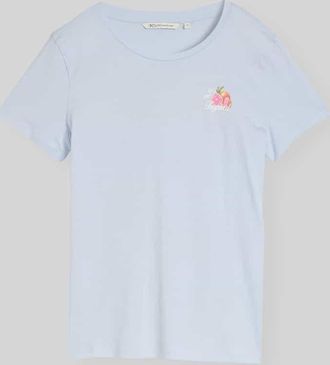 Tom Tailor Denim Regular Fit T-Shirt aus reiner Baumwolle mit Motiv-Print