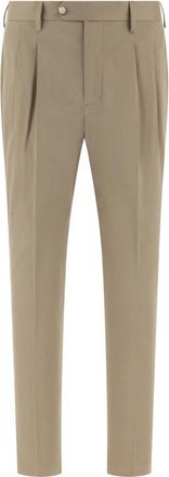 Boggi Milano Homme, Pantalons, Beige, Taille: 2XL Antonio Pantalon Stretch Coton/Tencel